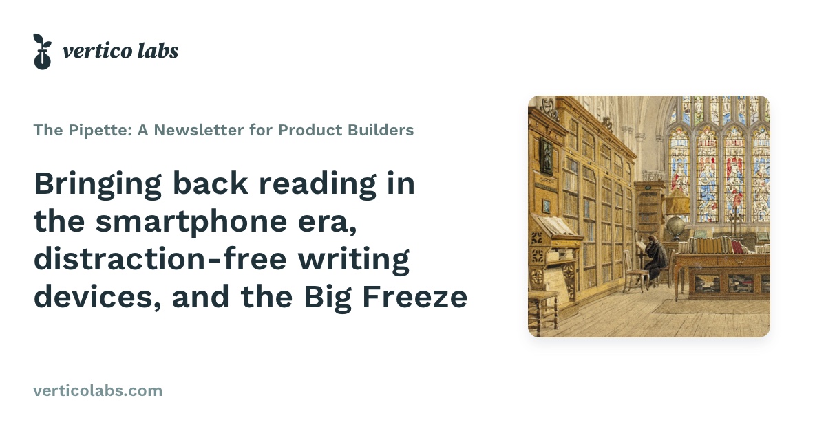Bringing back reading in the smartphone era, distraction-free writing ...